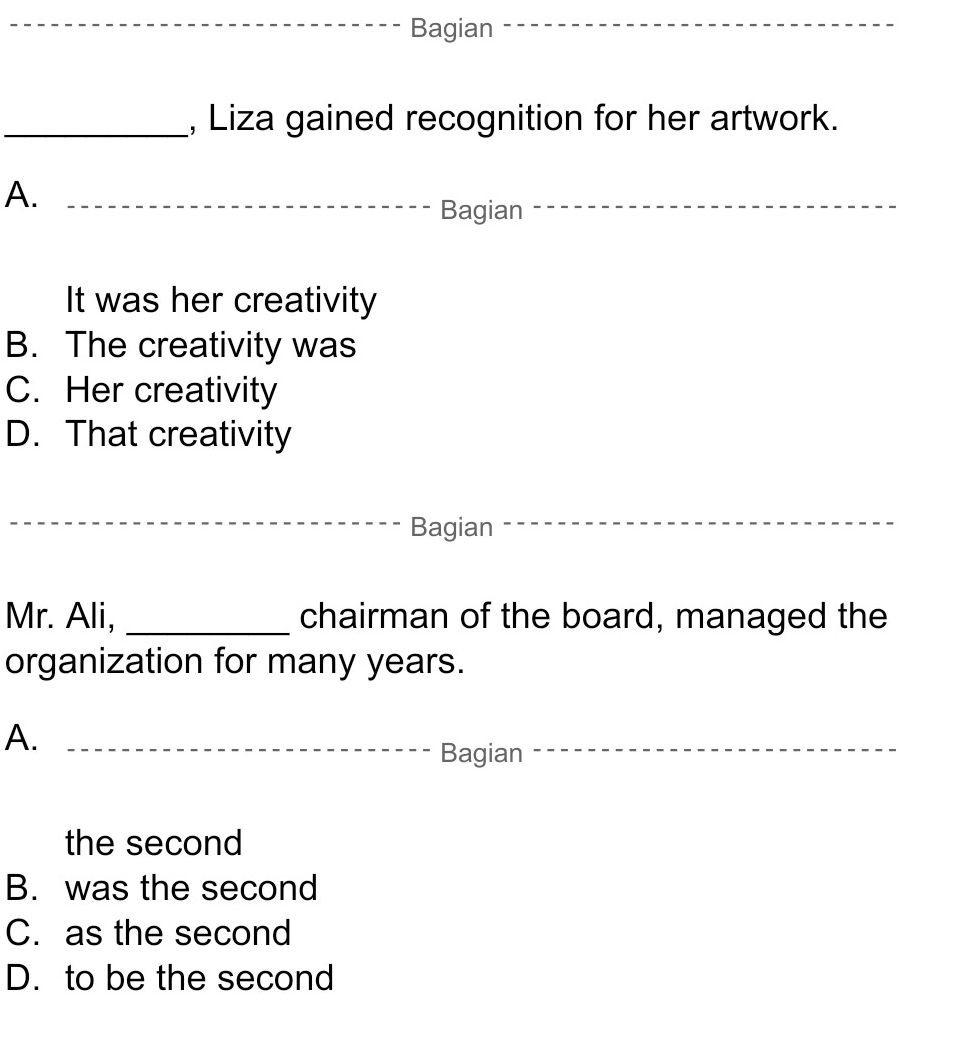 A Liza gained recognition for her artwork A | StudyX