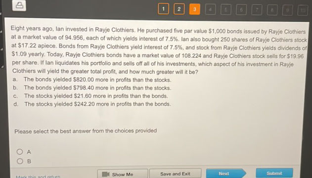 Eight years ago lan invested in Rayje | StudyX