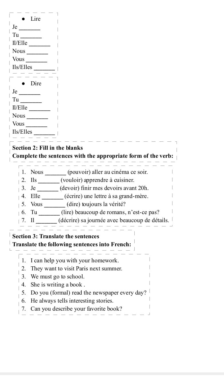 Section 2 Fill in the blanks Complete the | StudyX