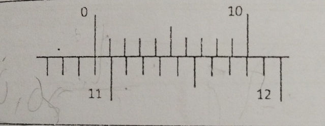 The image contains a ruler showing markings | StudyX