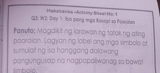 Makabansa --Activity Sheet No 1 Q3 W2 Day 1 | StudyX