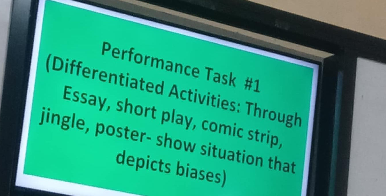 Performance Task 1 (Differentiated | StudyX