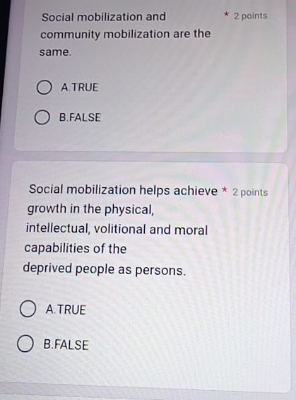 Social mobilization and community | StudyX