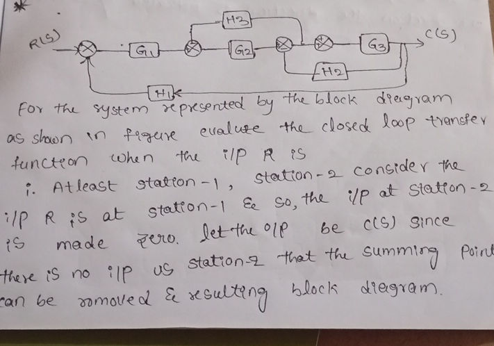 RIS) H3 GU HIK For the system represented | StudyX