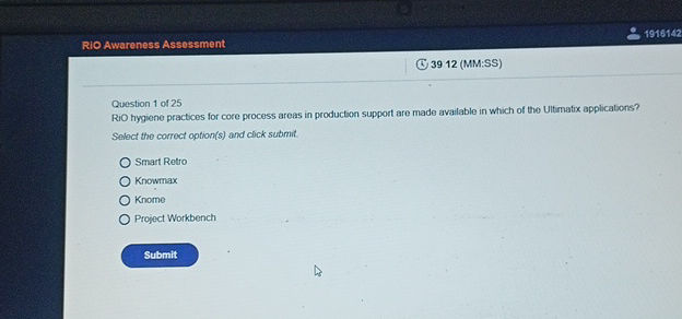 RIO Awareness Assessment 39 12 (MMSS) | StudyX