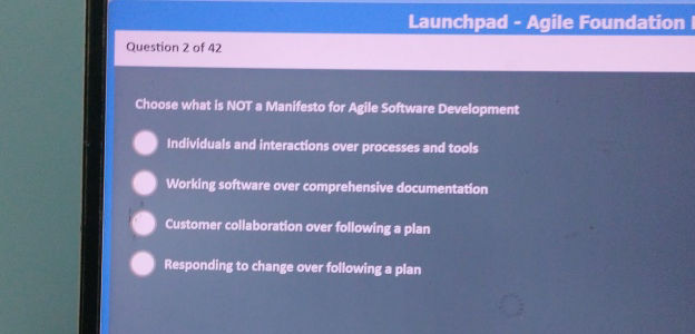 Question 2 of 42 Launchpad - Agile | StudyX