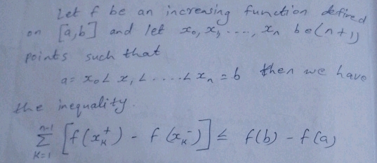 Let f be an increasing function defined on | StudyX