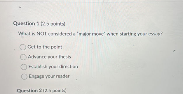 Question 1 (25 points) What is NOT | StudyX