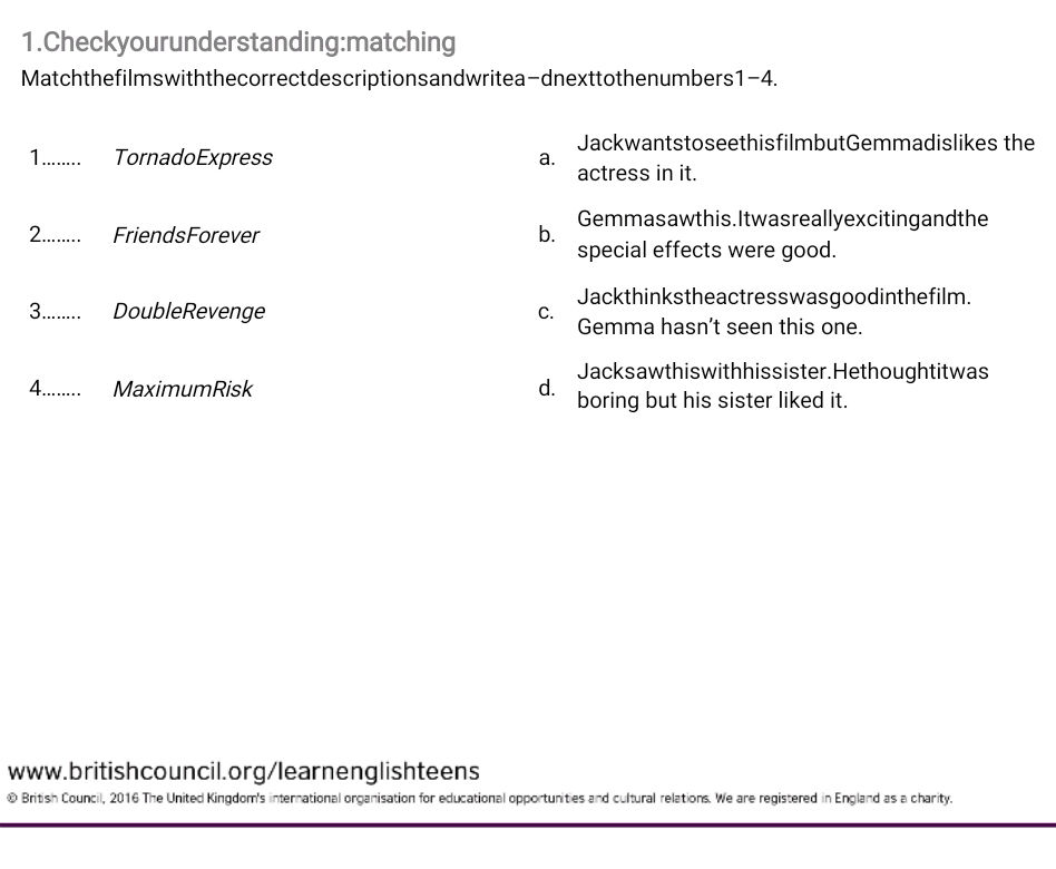 1Check your understanding matching Match the | StudyX
