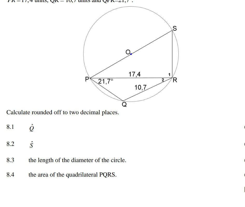 PQ = 174 units QK = 107 units and PQK = | StudyX
