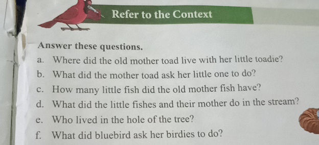 Refer to the Context Answer these questions | StudyX