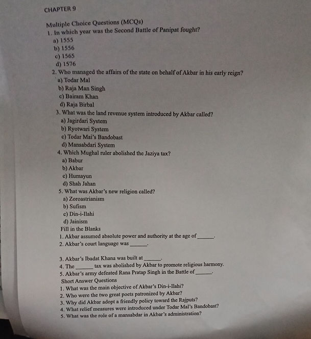 CHAPTER 9 Multiple Choice Questions (MCQs) 1 | StudyX
