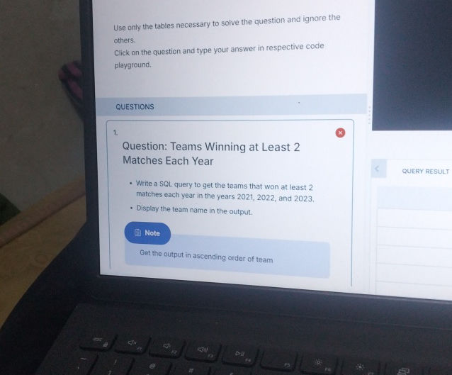 Use only the tables necessary to solve the | StudyX