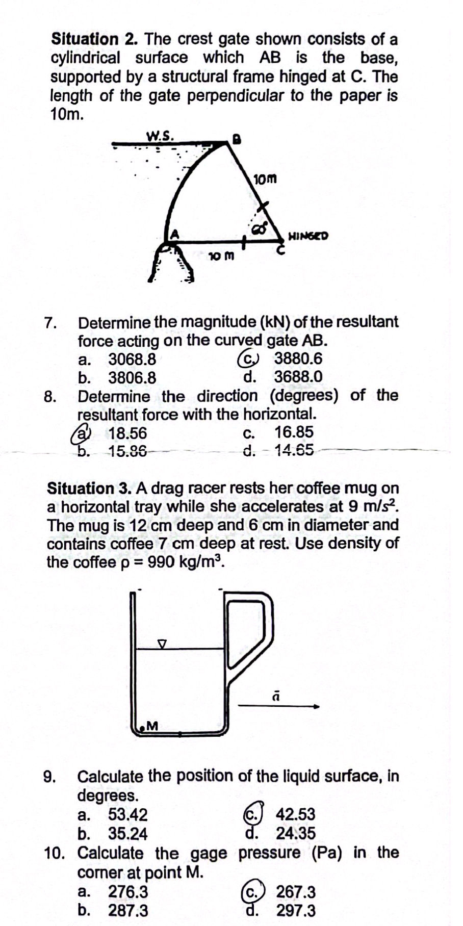 Situation 2 The crest gate shown consists of | StudyX