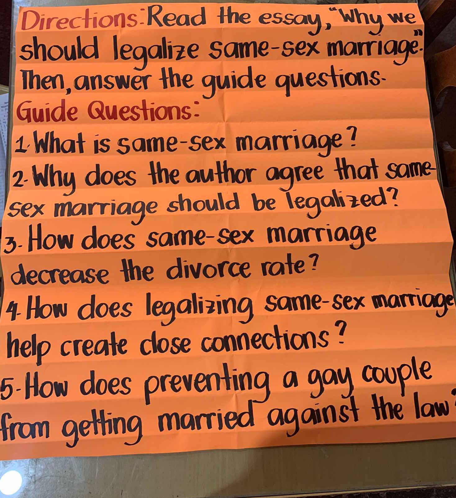 Directions Read the essay Why we should | StudyX