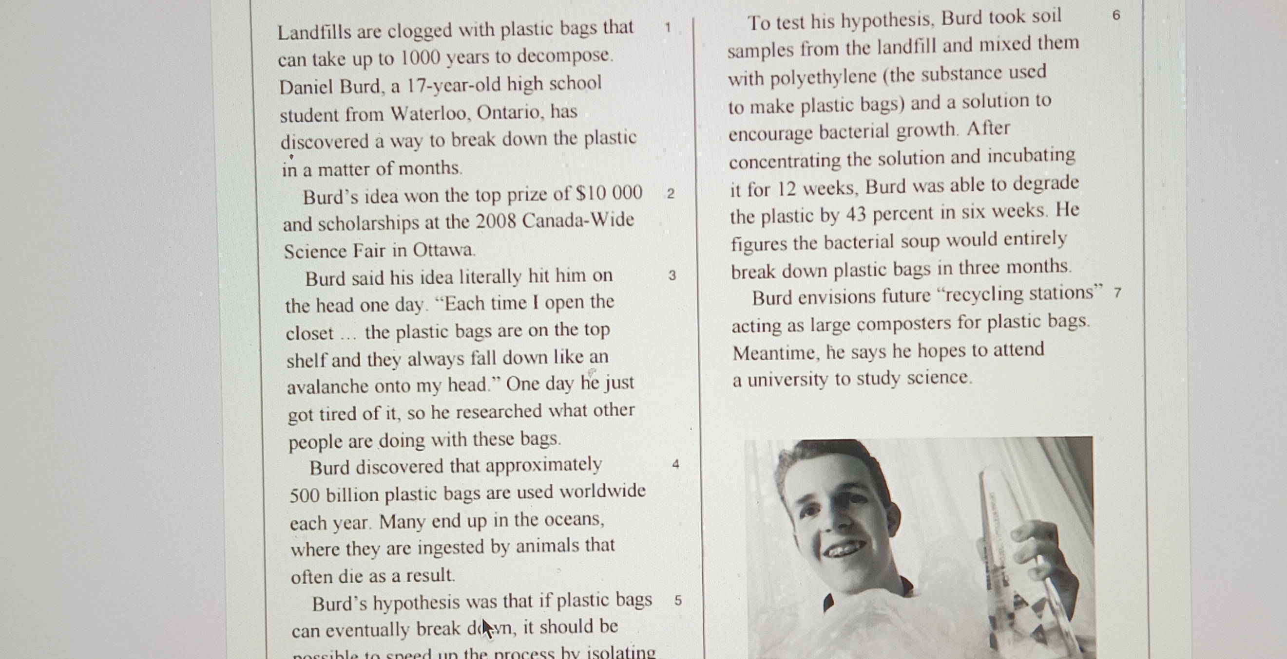 Landfills are clogged with plastic bags that | StudyX