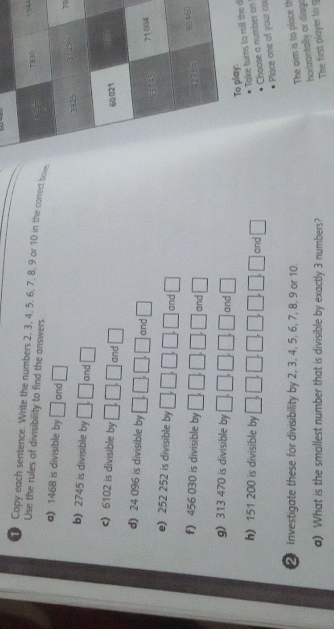 Use the rules of divisibility to find the | StudyX