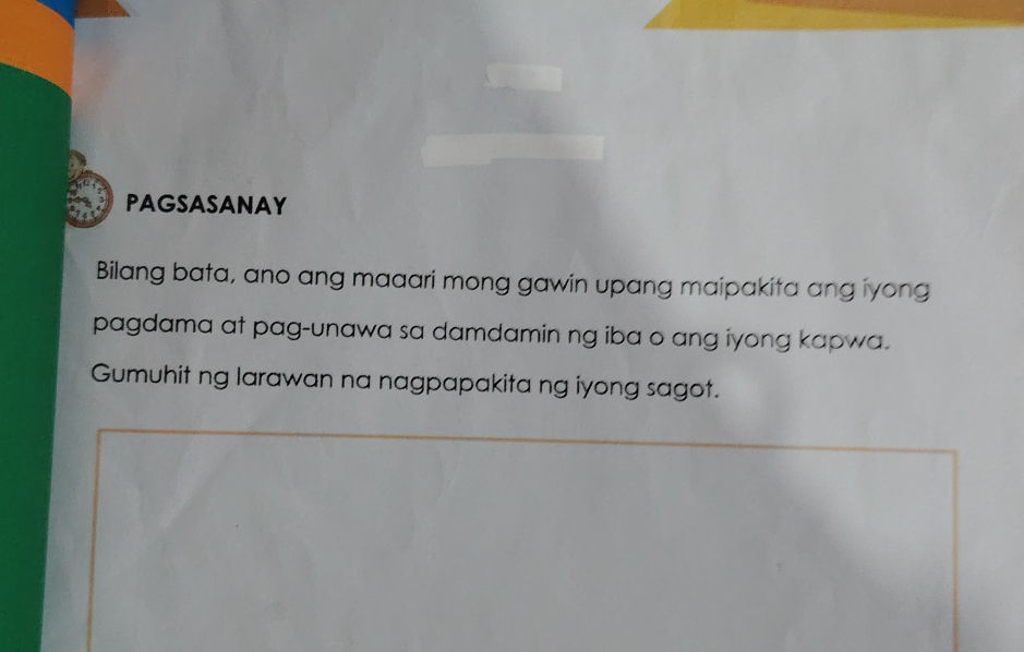 PAGSASANAY Bilang bata ano ang maaari mong | StudyX