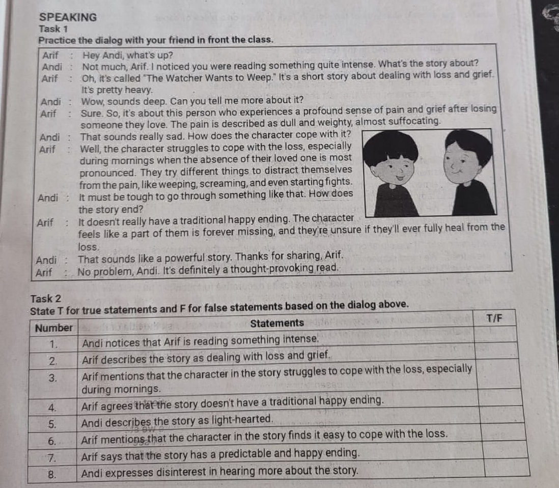 SPEAKINGTask 1Practice the dialog with your | StudyX