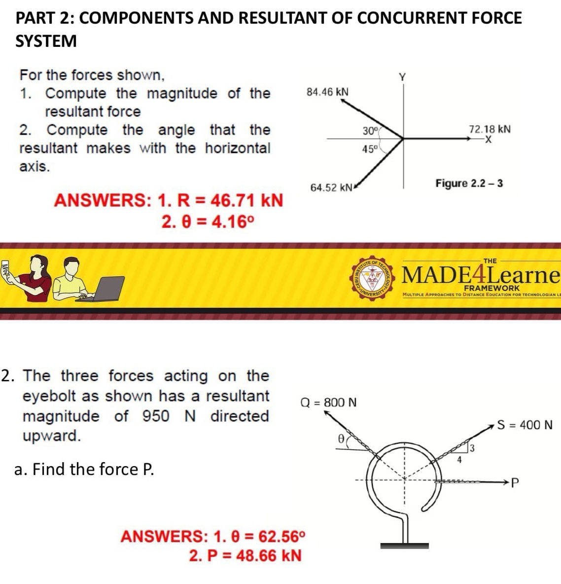 PART 2 COMPONENTS AND RESULTANT OF | StudyX