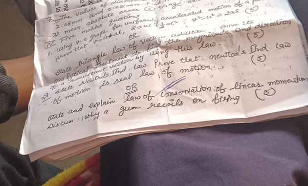 1 Using v-t graph prove that v = u + at OR | StudyX