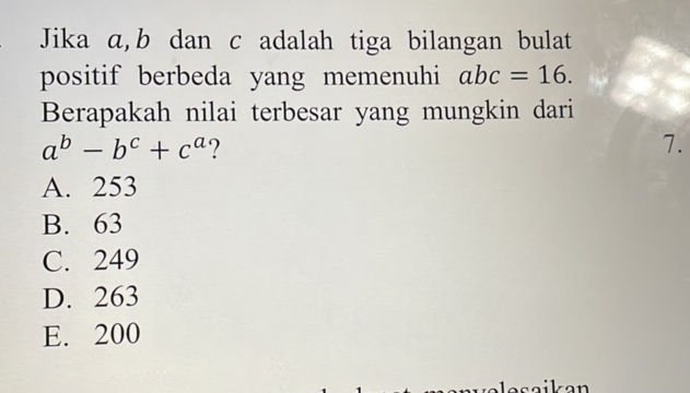 Jika a b dan c adalah tiga bilangan bulat | StudyX