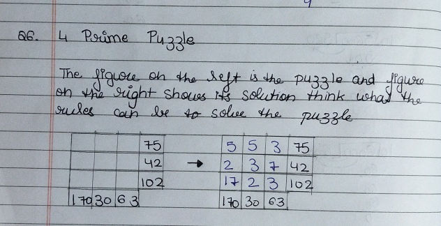 26 4 Prime Puzzle The figure on the left is | StudyX