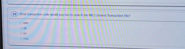 10 What transaction code would you use to | StudyX