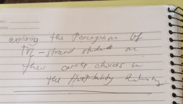 Exploring the Perception of TVL-Strand | StudyX