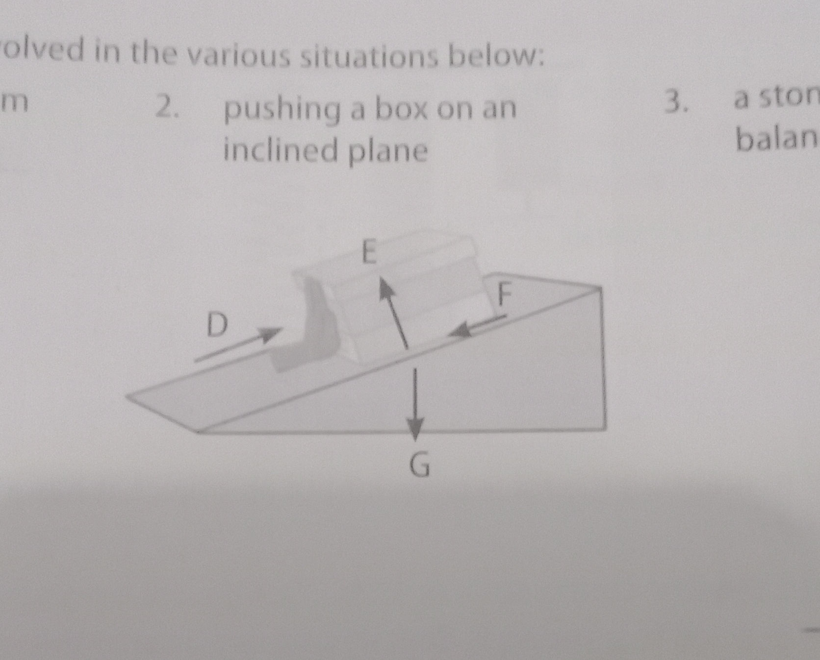 2 pushing a box on an inclined plane Image | StudyX
