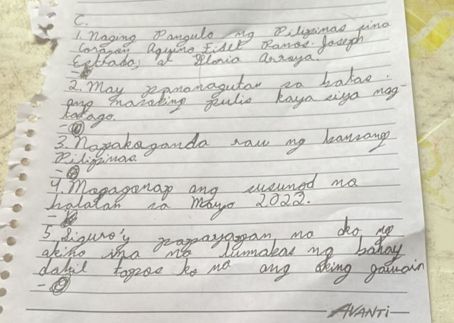 C 1 Naging Pangulo ng Pilipinas sina Corazon | StudyX