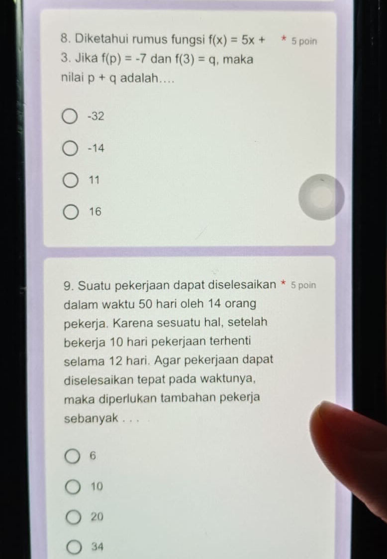 8 Diketahui rumus fungsi f(x) = 5x + 3 Jika | StudyX