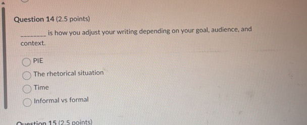 Question 14 (25 points) is how you adjust | StudyX