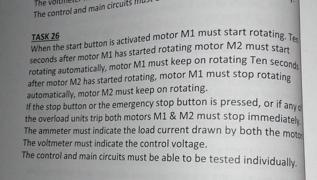 TASK 26 When the start button is activated