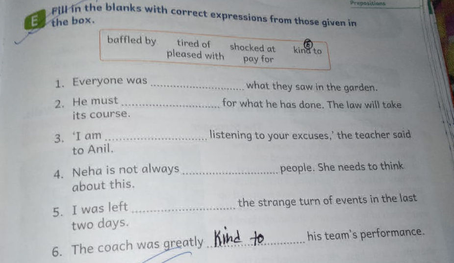 Fill in the blanks with correct expressions | StudyX