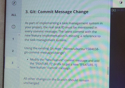 3 Git Commit Message Change As part of | StudyX