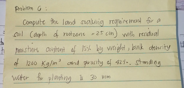 Problem G Compute the land soaking