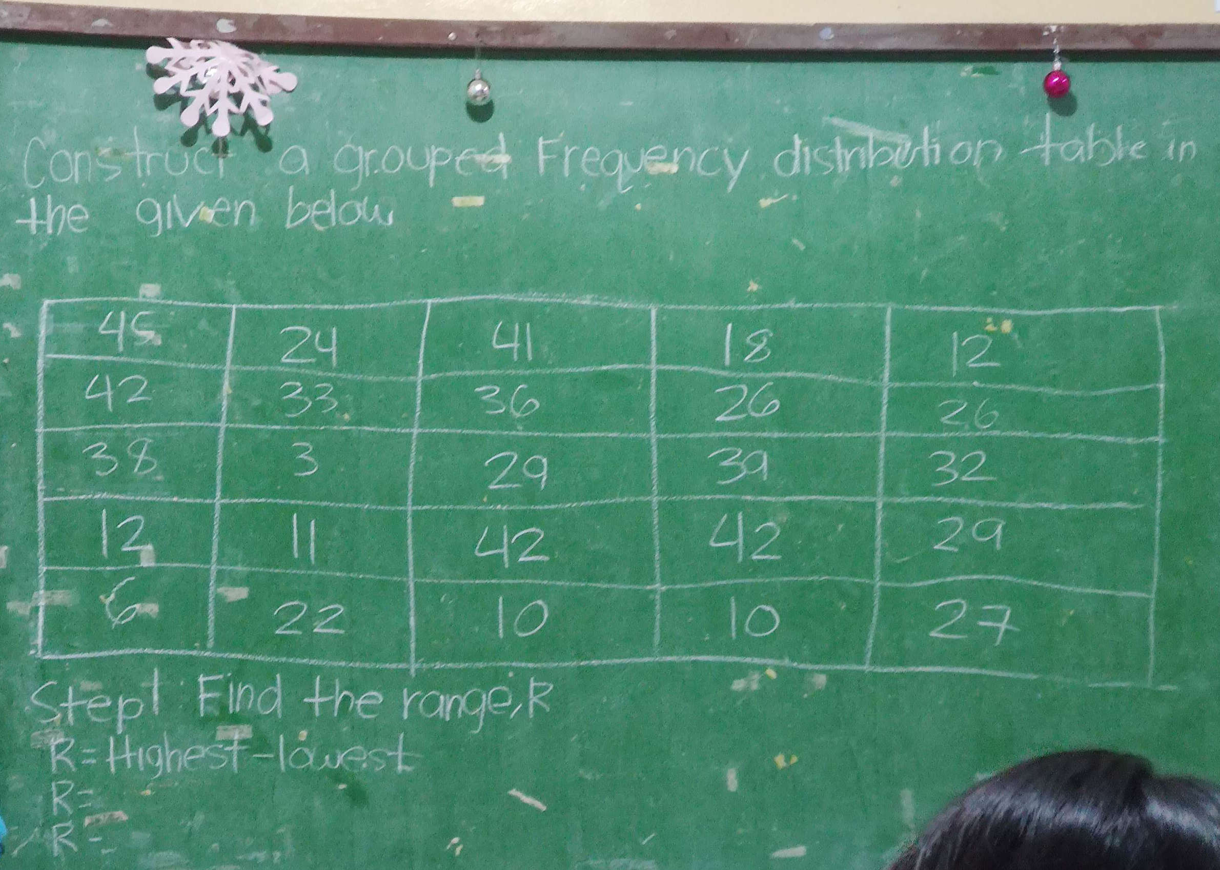 Construct a grouped Frequency distribution | StudyX