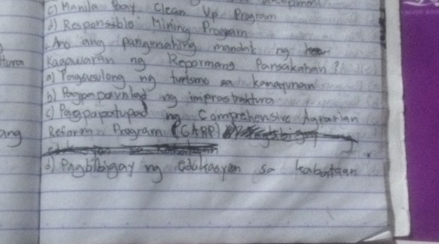 Ano ang mandat ng bawat Kagawaran ng | StudyX
