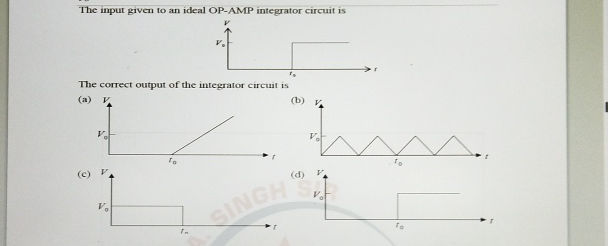 The input given to an ideal OP-AMP | StudyX