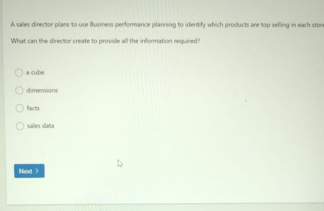 A sales director plans to use Business