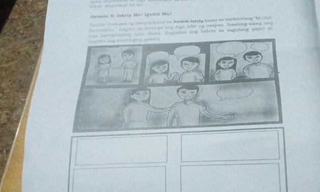 Gawain 5 Iskrip Mo Iguhit Mo Muling gumuhit | StudyX