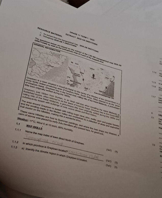 RESOURCE MATERIAL GRADE 11 TERM 1-2025 | StudyX