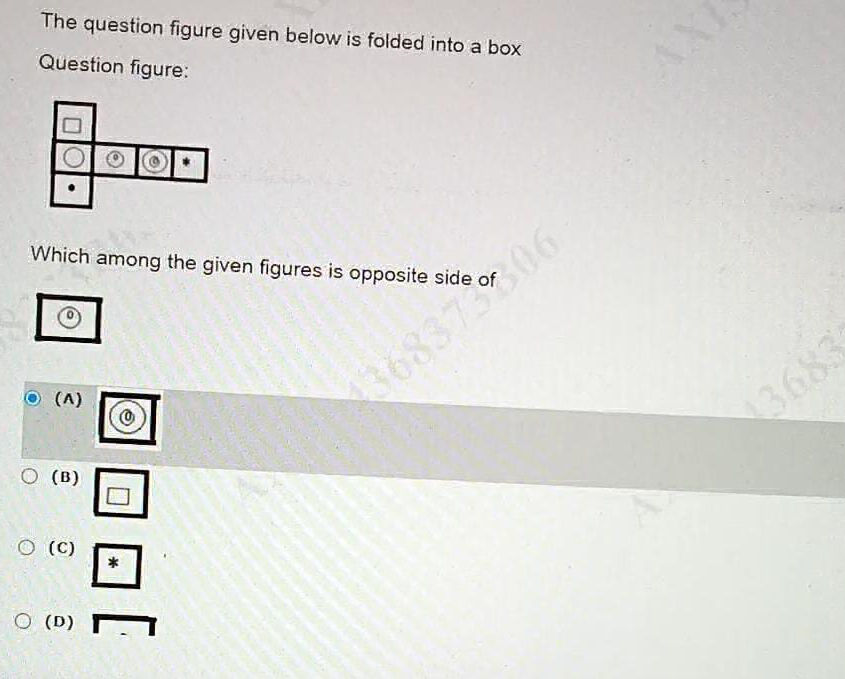 The question figure given below is folded | StudyX
