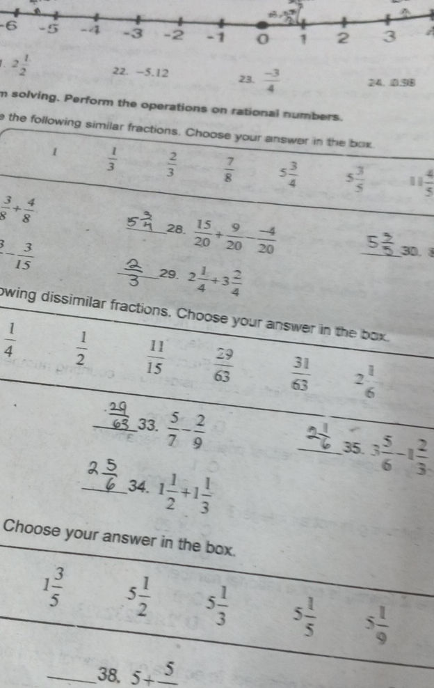 Perform the operations on rational numbers | StudyX