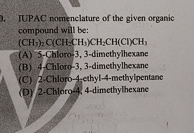 1 IUPAC nomenclature of the given organic | StudyX
