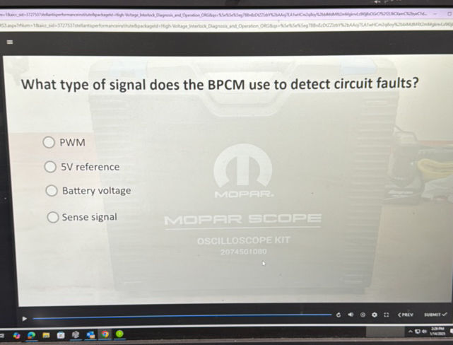 What type of signal does the BPCM use to | StudyX