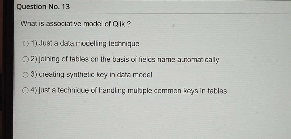 Question No 13 What is associative model of | StudyX