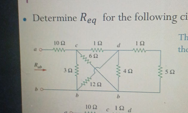 Determine Req for the following circuit | StudyX