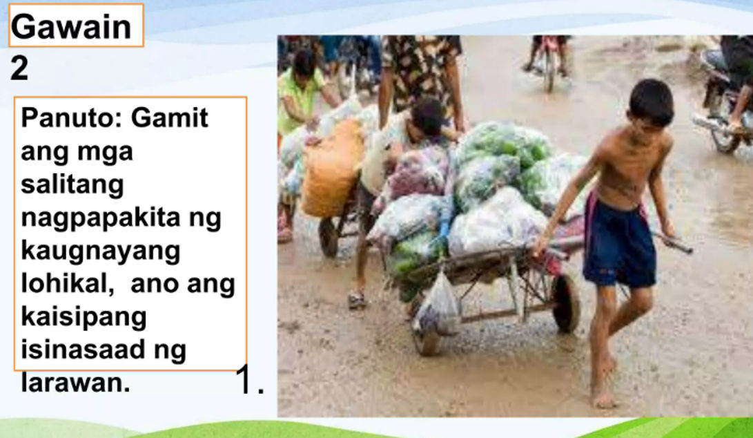 Gawain 2 Panuto Gamit ang mga salitang | StudyX